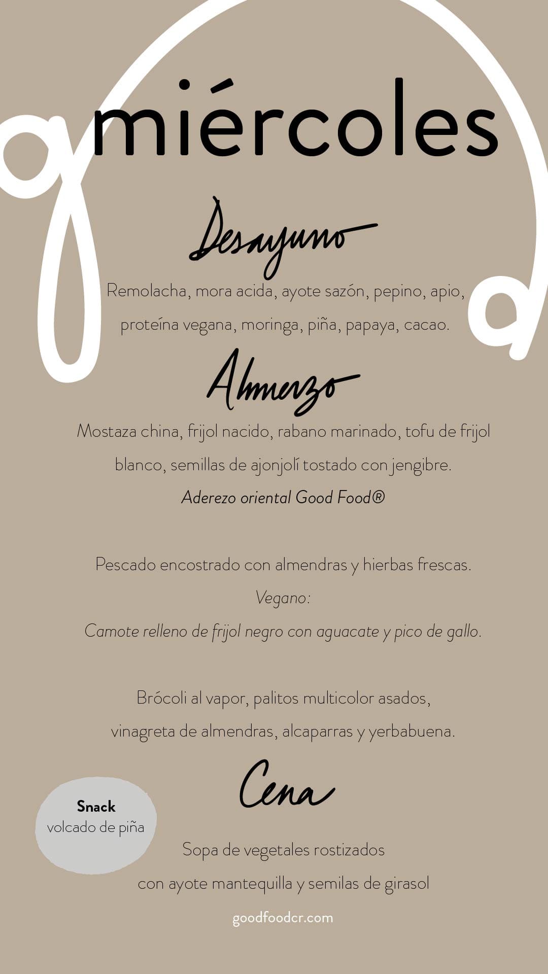 Menú Diario - Good Food